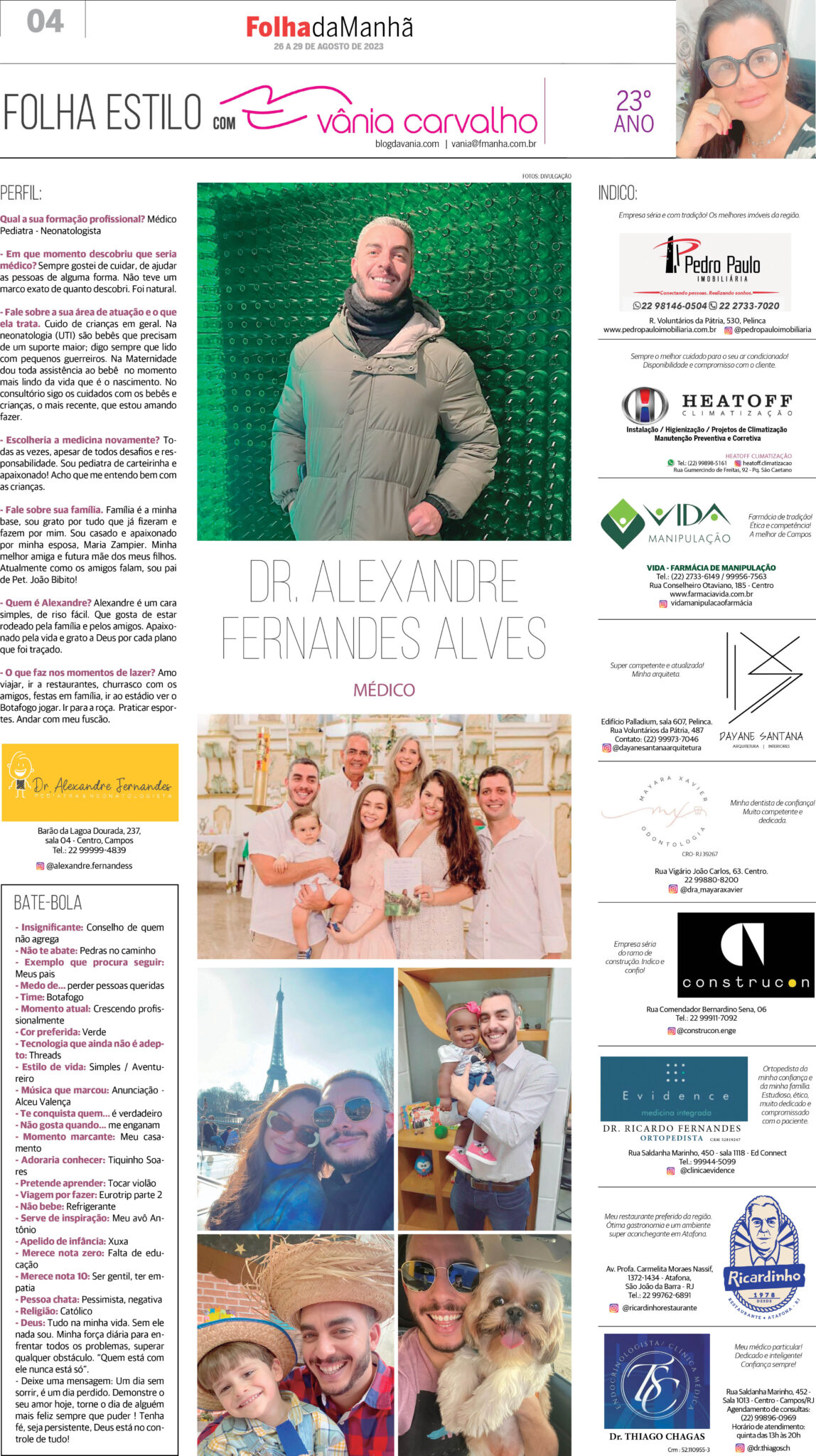 Entrevista com um médico pediatra - Vânia Carvalho